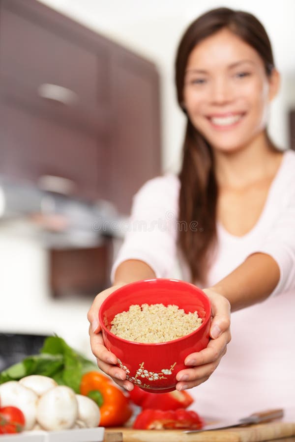 Woman Cooking in New Kitchen Stock Photo - Image of chinese, home: 27253816