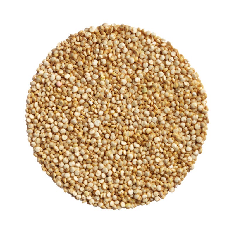 Quinoa Circle Isolated on White Background Stock Photo - Image of ...