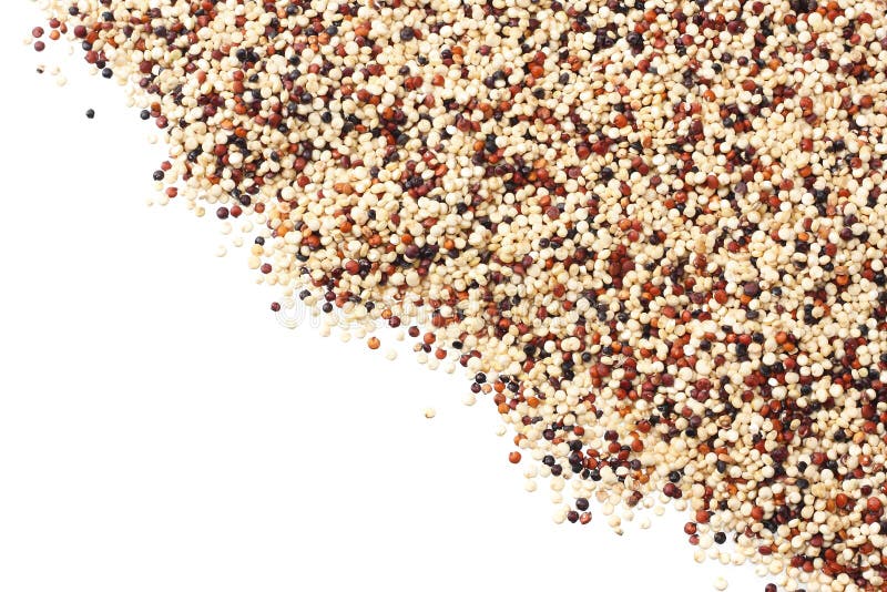Quinoa Isolado No Fundo Branco Semente Do Quinoa Foto de Stock - Imagem ...