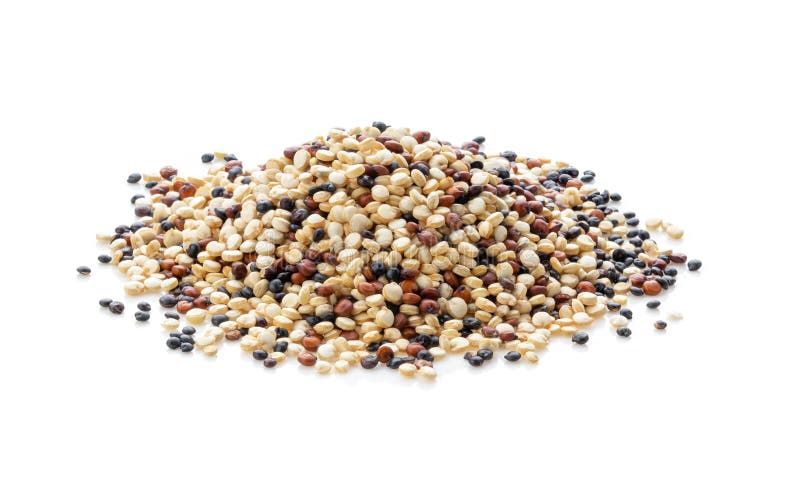 Quinoa Isolated on White Background Stock Photo - Image of dieting ...
