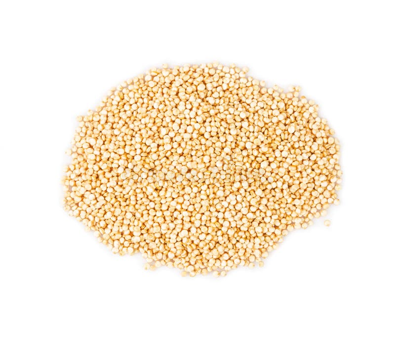 Quinoa Seeds Isolated on White Background Stock Image - Image of meal ...