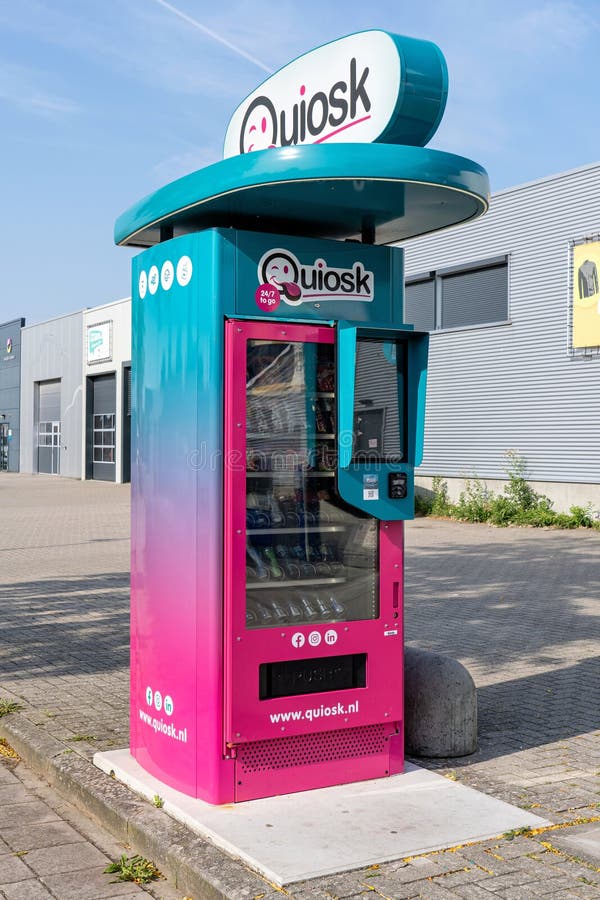 Quiosk vending machine editorial stock image. Image of automat - 338546474