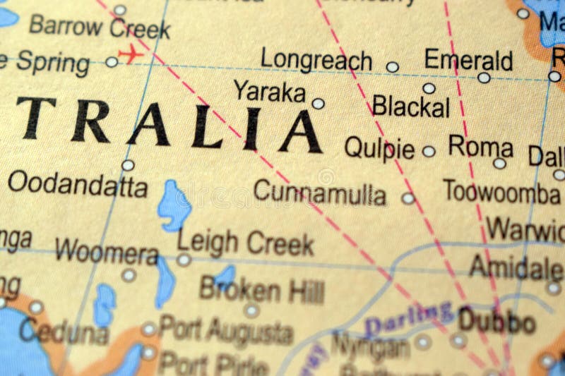 Quipie-Political Map or Administrative Map of Australia with Background ...