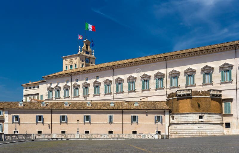 Quirinal Palace, the Residence of the President of Italy Stock Photo ...
