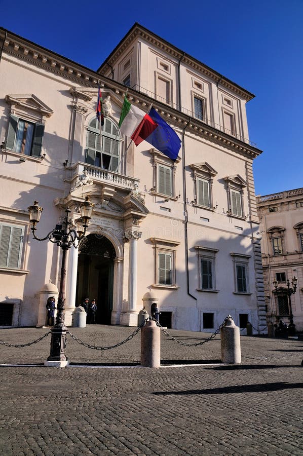 The Quirinal Palace In Rome Editorial Stock Image - Image of building ...