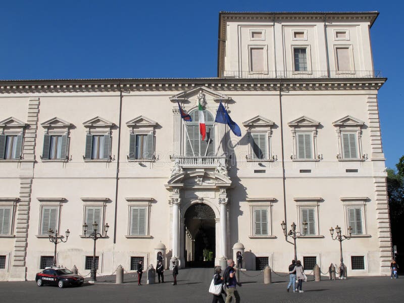 The Quirinal Palace in Rome Editorial Stock Image - Image of landmark ...