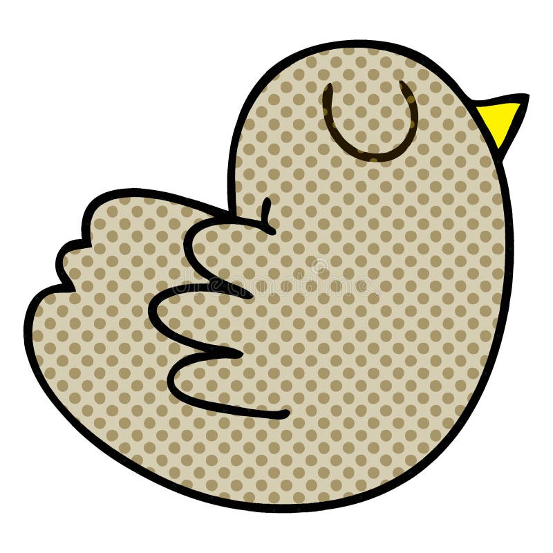Quirky Comic Book Style Cartoon Bird Stock Vector - Illustration of ...