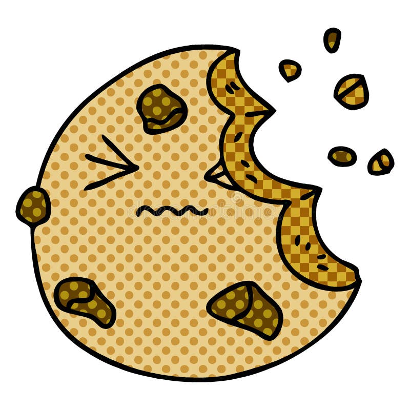 Cookie Comic Cartoon Character Stock Illustration - Illustration of ...