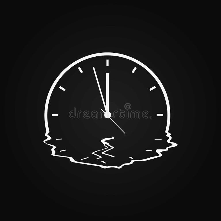 Melting Clock Stock Illustrations – 4,552 Melting Clock Stock ...
