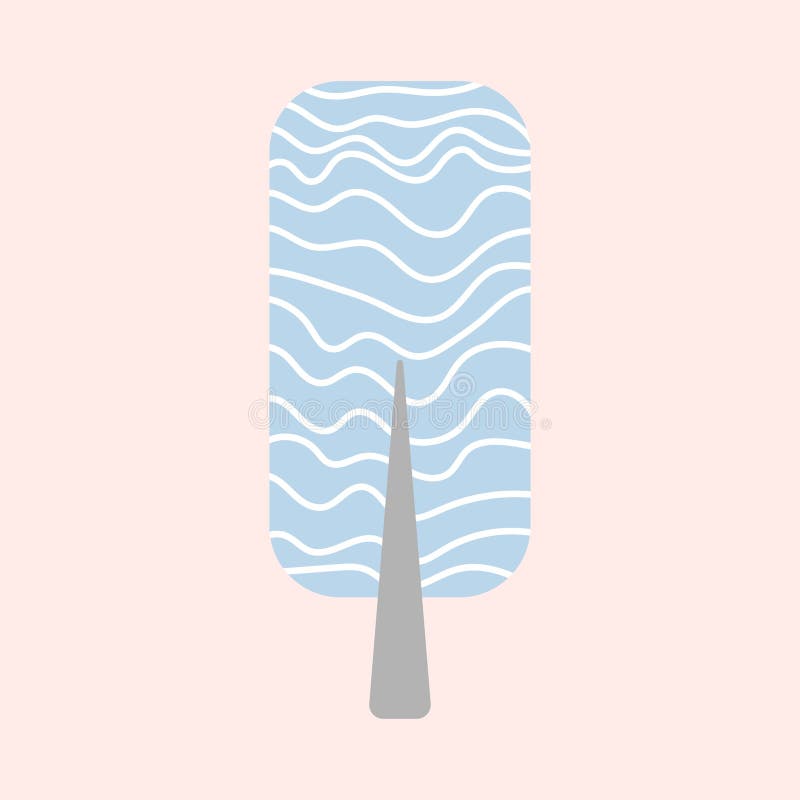 Quirky Forest Tree Design Vector Organic Scandi Style Stock Vector ...