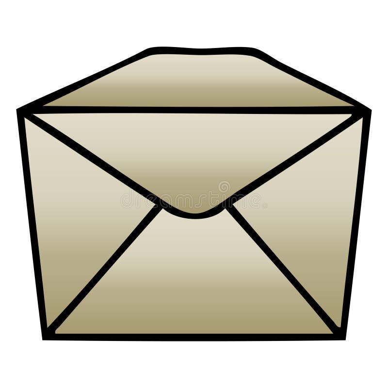 Quirky Gradient Shaded Cartoon Parcel Stock Vector - Illustration of ...