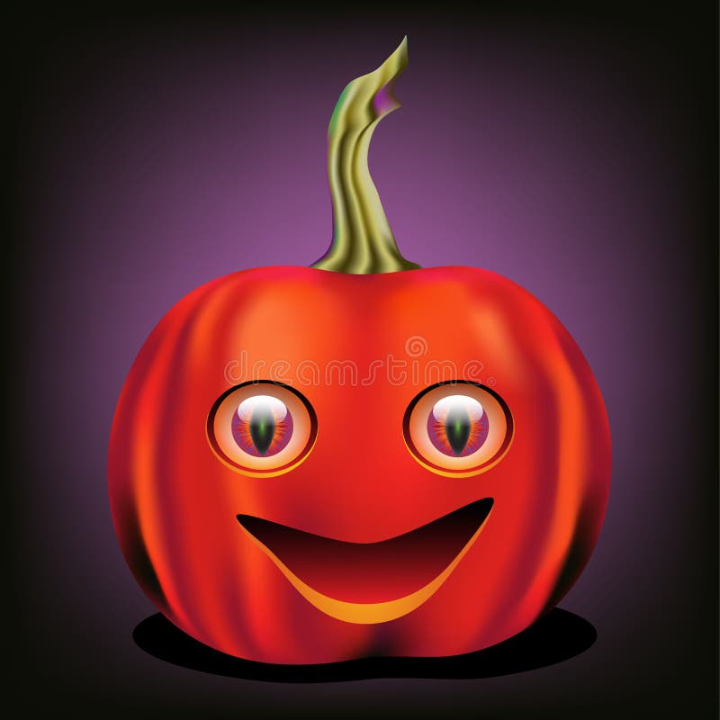 Quirky Halloween pumpkin stock vector. Illustration of face - 19418615
