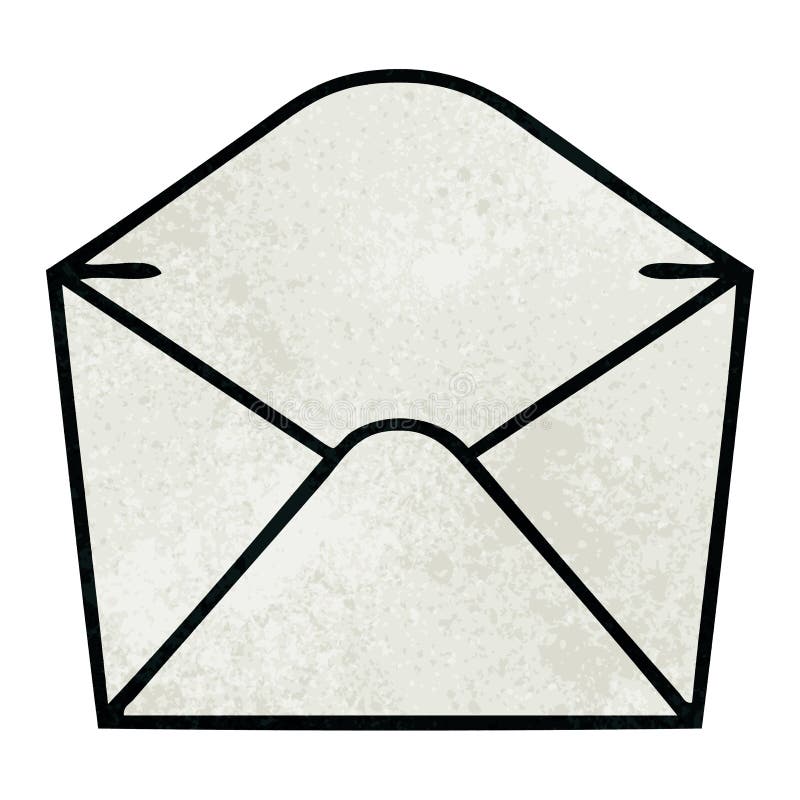 Quirky Hand Drawn Cartoon Envelope Stock Vector - Illustration of ...