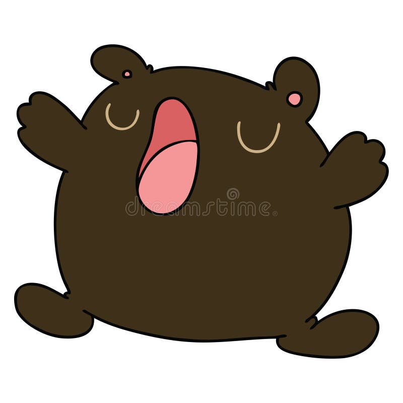 Singing Bear Cartoon Stock Illustrations – 251 Singing Bear Cartoon ...