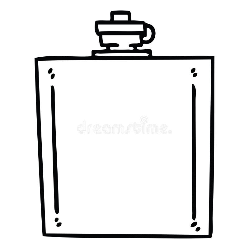 Alcohol Flask Line Drawing Stock Illustrations – 464 Alcohol Flask Line ...