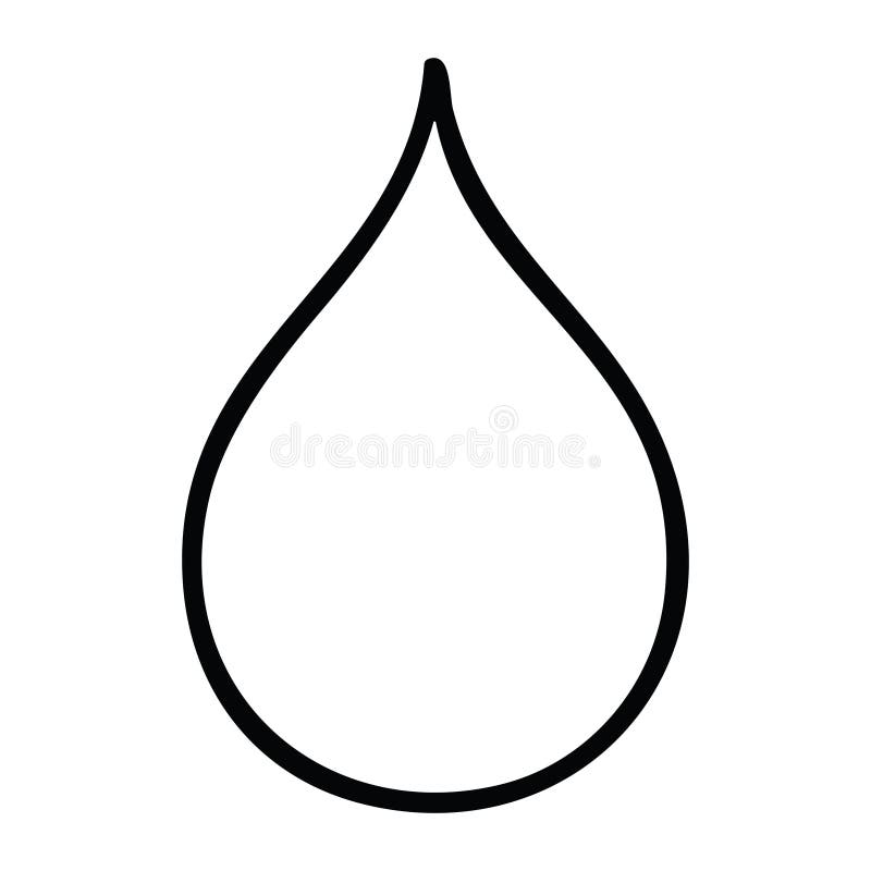 Quirky Line Drawing Cartoon Rain Drop Stock Vector - Illustration of ...