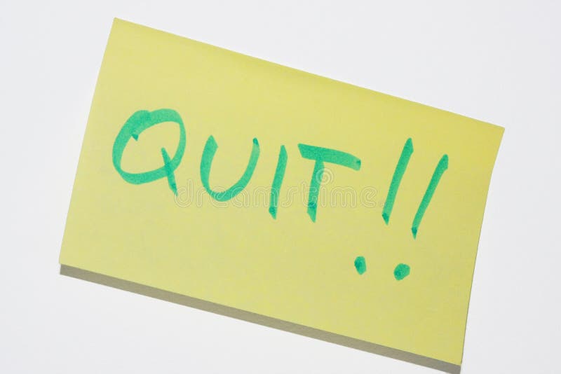 I quit stock photo. Image of single, cigarette, holding - 43000394