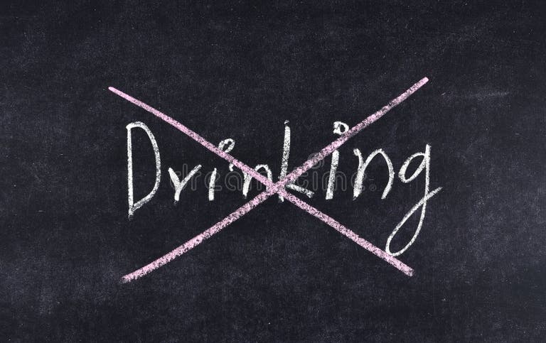 Quit drinking stock image. Image of chalk, alcohol, letter - 30869387