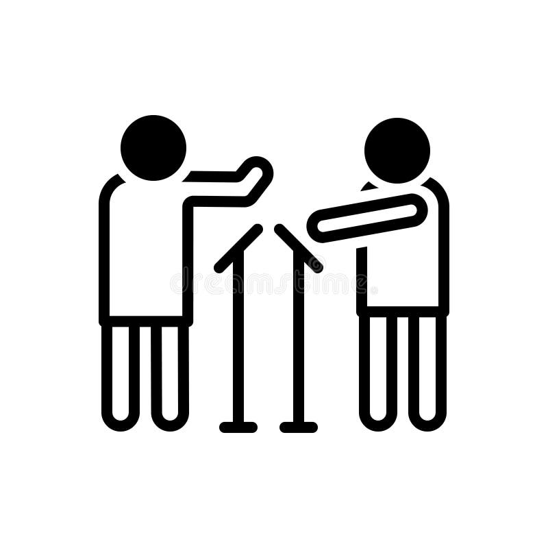 Black Quit Symbol, Isolated on White Stock Vector - Illustration of ...