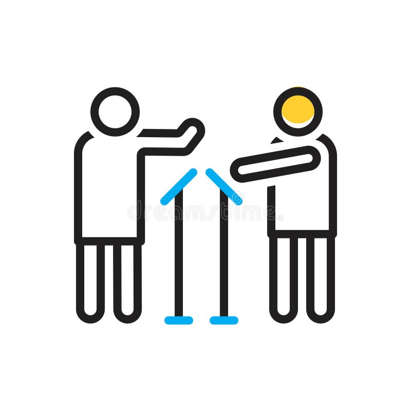 Multi Color Icon for Quit, Leave and Giveup Stock Illustration ...