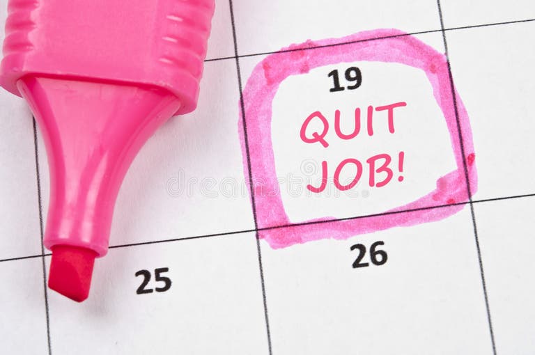 Quit job mark stock image. Image of occupation, employee - 22547251