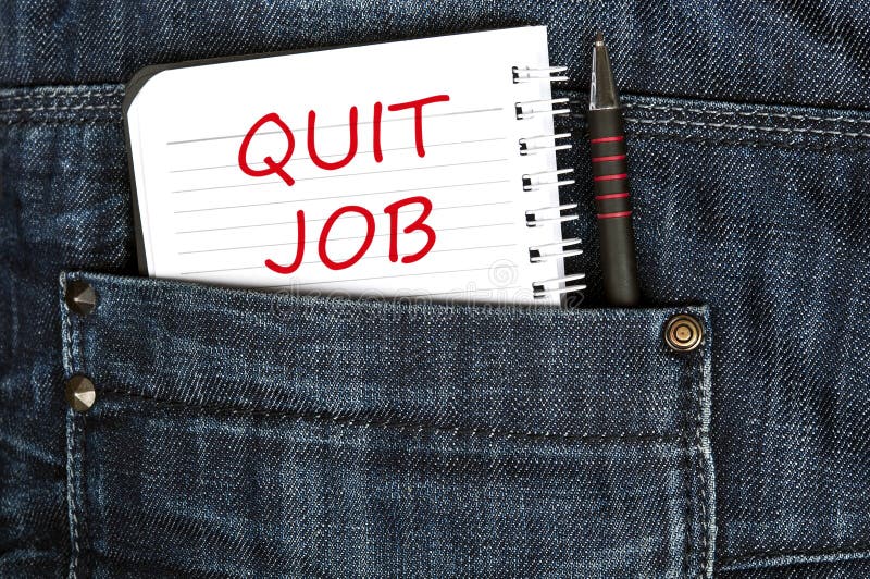 Quitting your job stock image. Image of failure, colour - 44834475