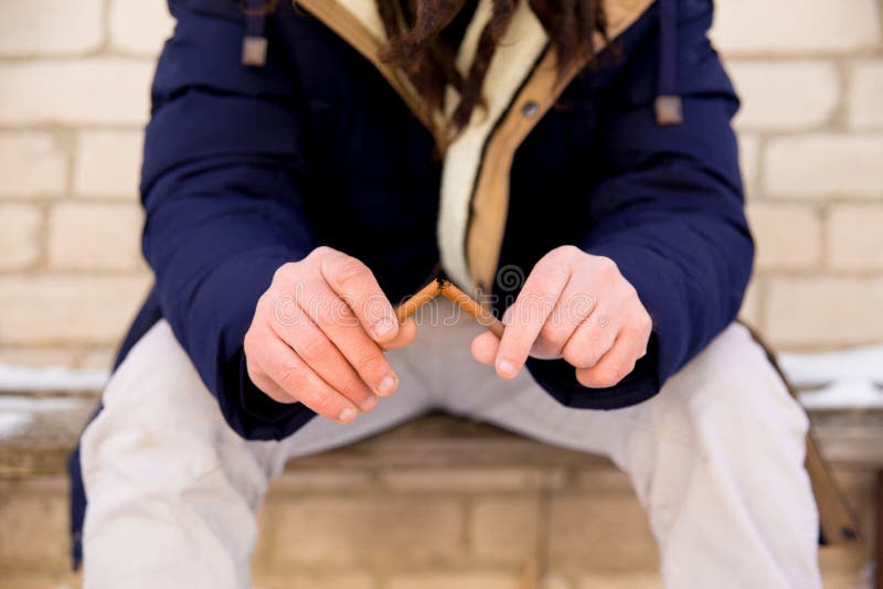 Quit smoking concept stock image. Image of closeup, crush - 112127019
