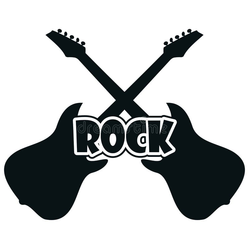 Quitar - rock stock vector. Illustration of lighting - 35083875