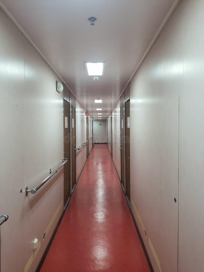 Quite, Clean Corridor Inside Working Vessel Stock Photo - Image of ...