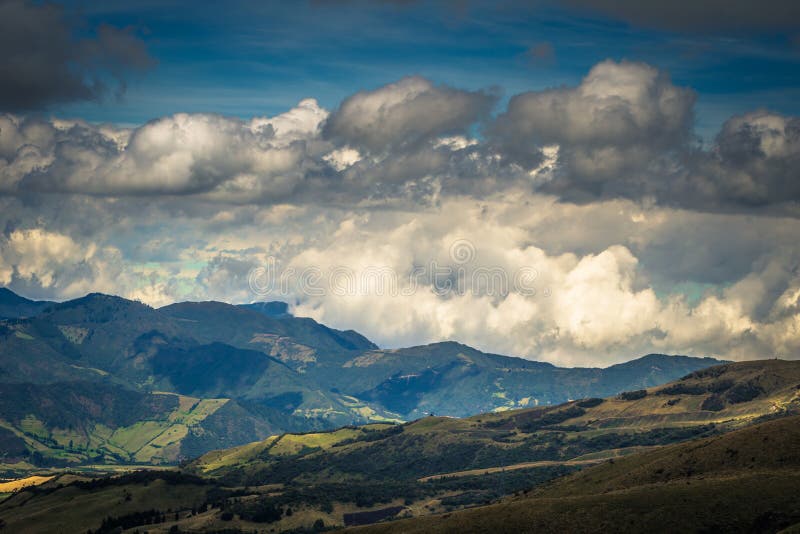 Quito - August 21, 2018: Landscape Around the City of Quito, Ecuador ...
