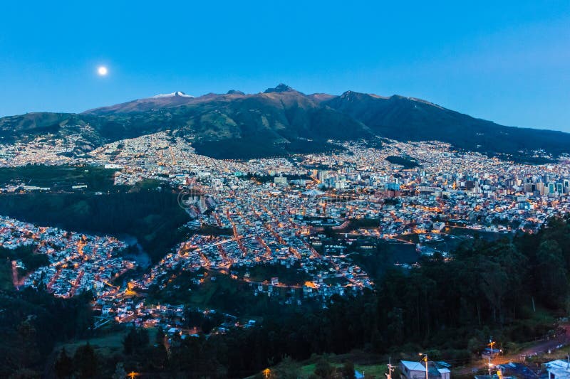 Quito, capital of Ecuador stock image. Image of tourism - 128025259