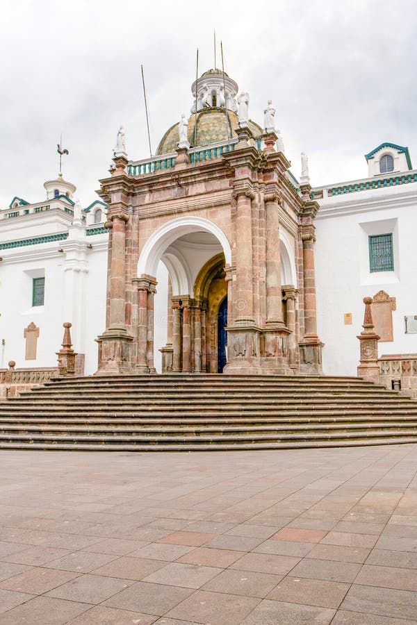 Quito Cathedral in Ecuador stock photo. Image of entrance - 61379388