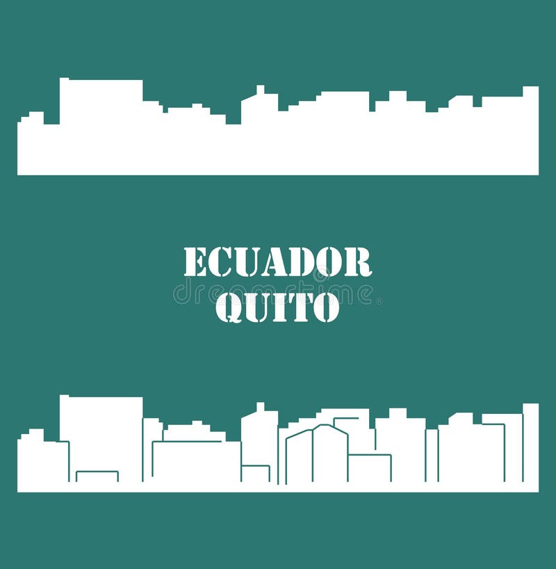 Quito, Ecuador stock vector. Illustration of horizontal - 298292397