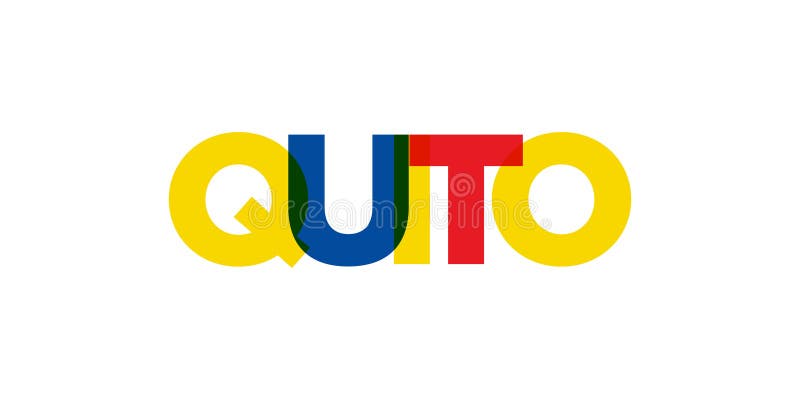 Quito in the Ecuador Emblem. the Design Features a Geometric Style ...