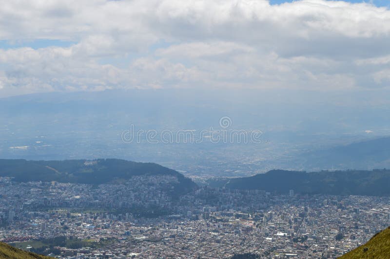 Quito, ecuador, panoramic stock photo. Image of mountain - 138326902