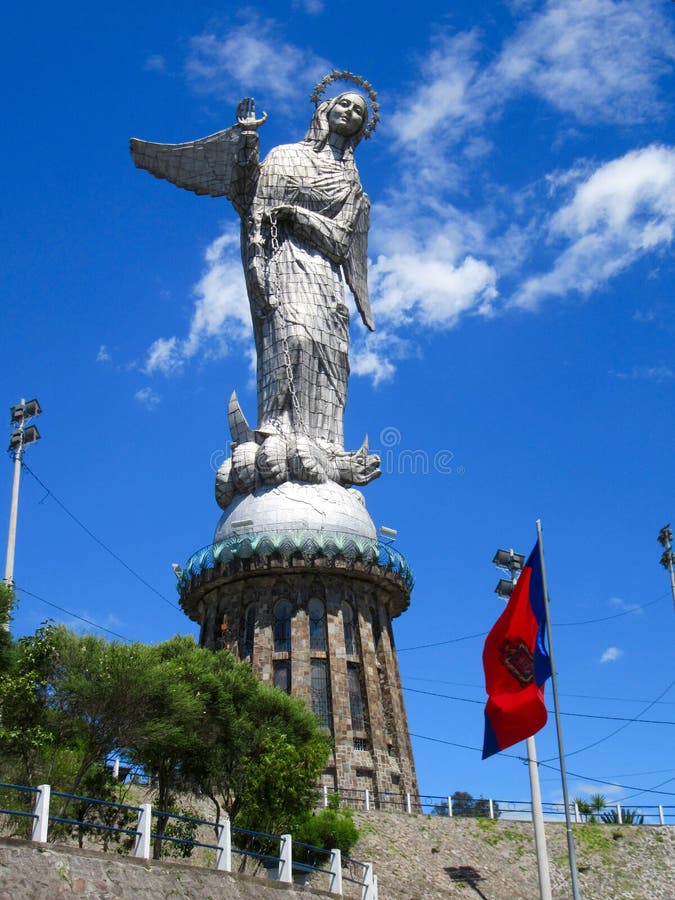 Quito statue stock photo. Image of statue, massive, quito - 103314652