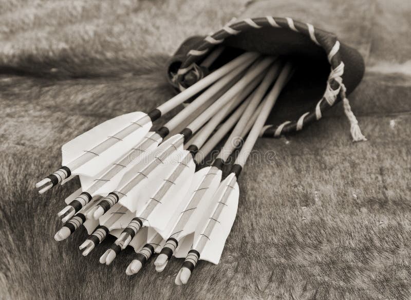 Quiver stock image. Image of hunter, archer, weapon, vintage - 58904455