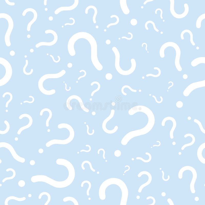 Seamless Question Marks Texture Stock Vector - Illustration of media ...