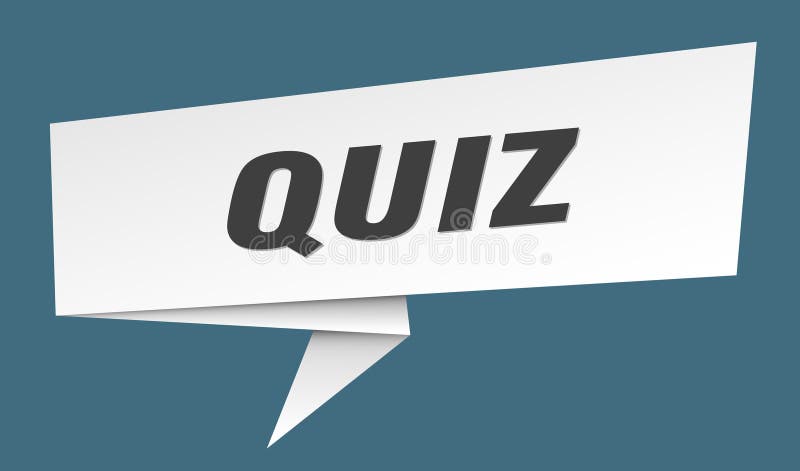 Quiz Banner. Quiz Speech Bubble, Label, Sticker, Sign Template Stock ...