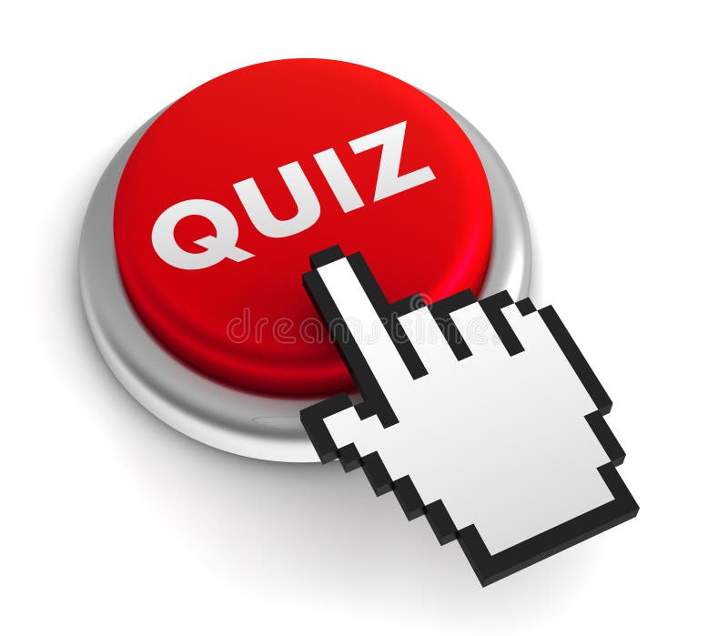 Quiz Button 3d Illustration Isolated Stock Illustration - Illustration ...