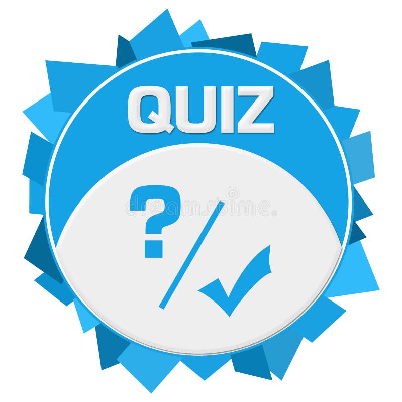 Quiz Blue Separator Vertical Stock Illustration - Illustration of ...