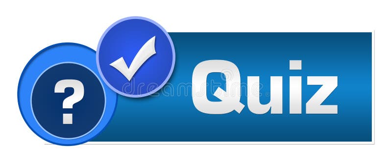 Quiz Two Blue Circles stock illustration. Illustration of examination ...
