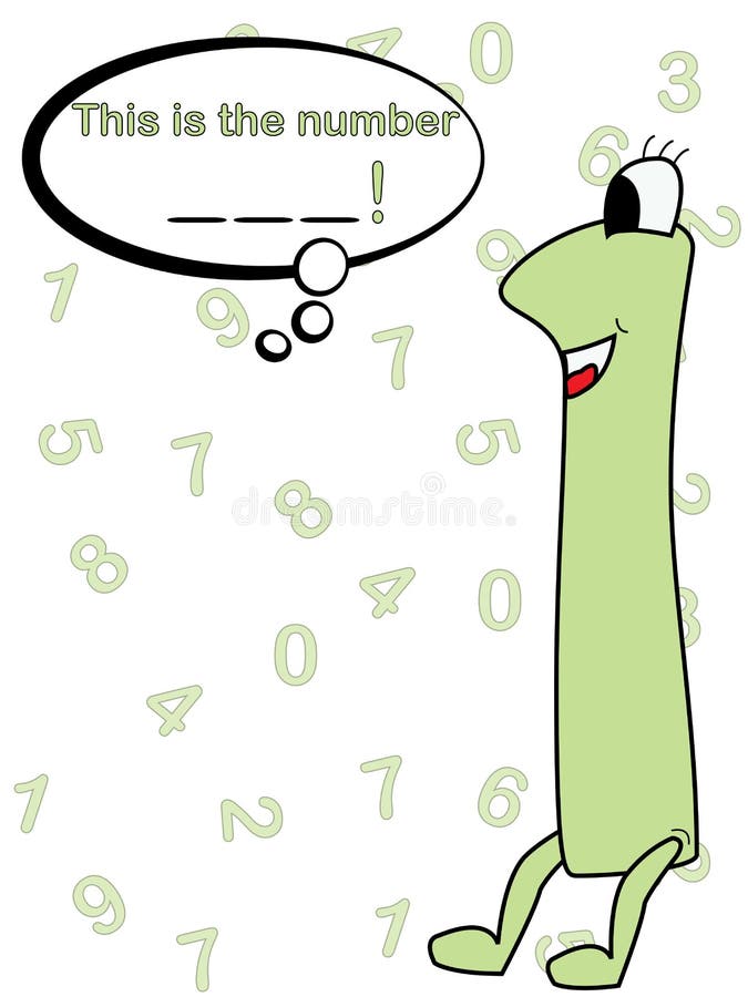 Quiz game with numbers stock vector. Illustration of cartoon - 17722255