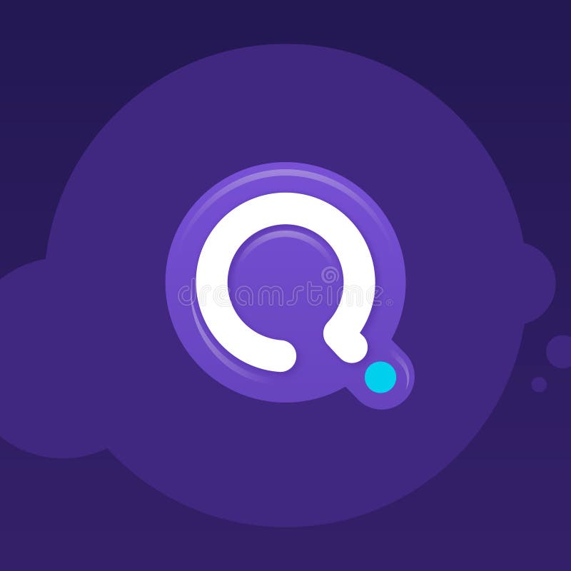 Quiz Icon / Logo. Art Illustration Stock Vector - Illustration of green ...