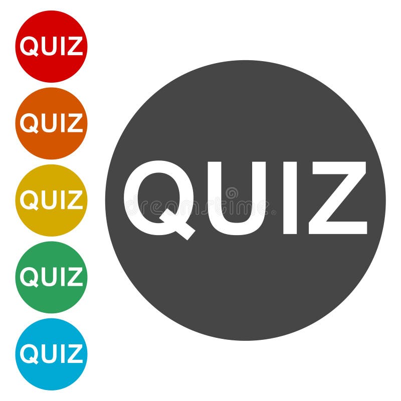 Quiz icon stock vector. Illustration of brainstorm, check - 98636126