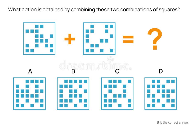 Quiz IQ Abstract Logical Reasoning Question What Option is Obtained by ...