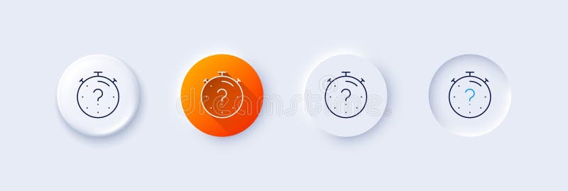 Quiz Line Icon. Timer with Question Mark. Line Icons. Vector Stock ... Quiz Line Icon. Timer with Question Mark. Line Icons. Vector Stock ...