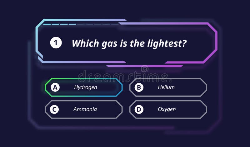 Quiz Questions Template, Game Test Choices Menu Stock Vector ... Quiz Questions Template, Game Test Choices Menu Stock Vector ...