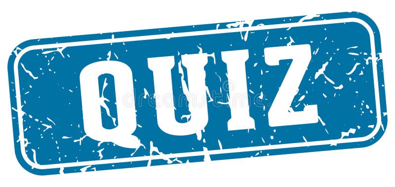 Quiz Rectangular Sign. Quiz Stamp Stock Vector - Illustration of ...