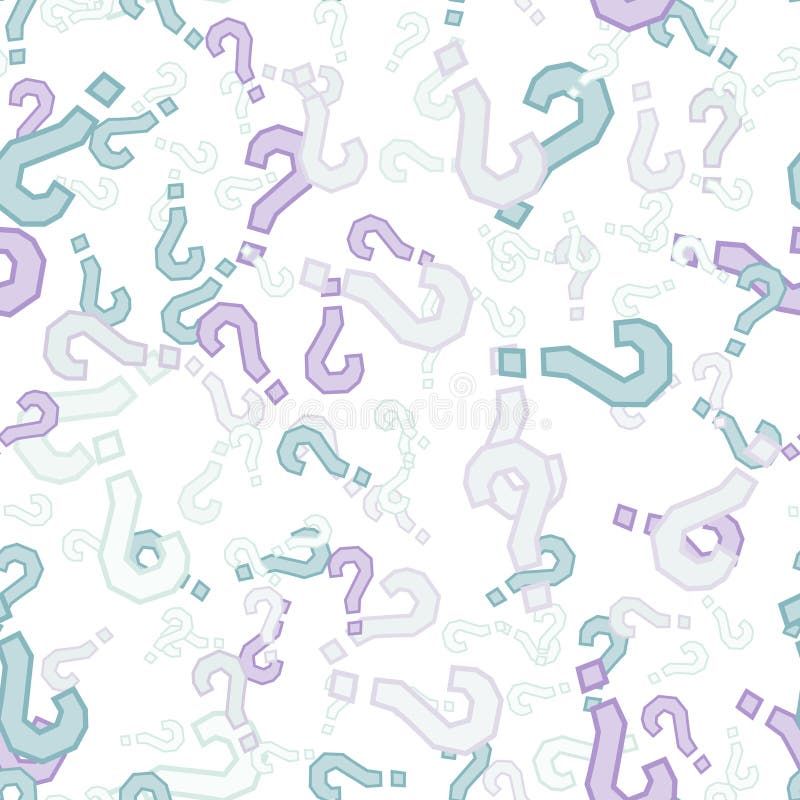 Quiz Seamless Pattern. Question Marks, Doubt, Faq Stock Illustration ...